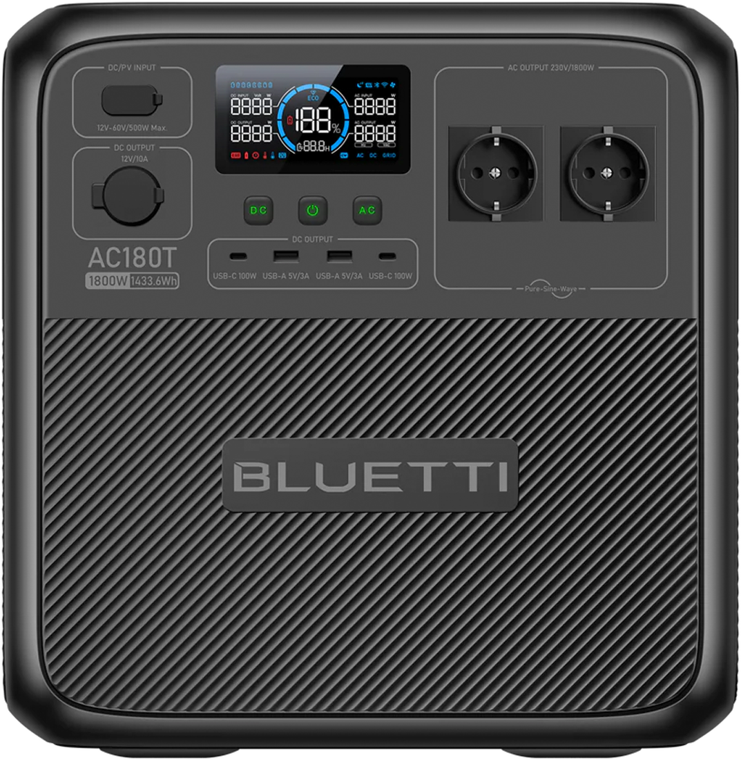 Bluetti AC180T tragbare Powerstation 1.800 W / 1.433 Wh - Powerstations - WOHNMOBIL und CARAVAN ...