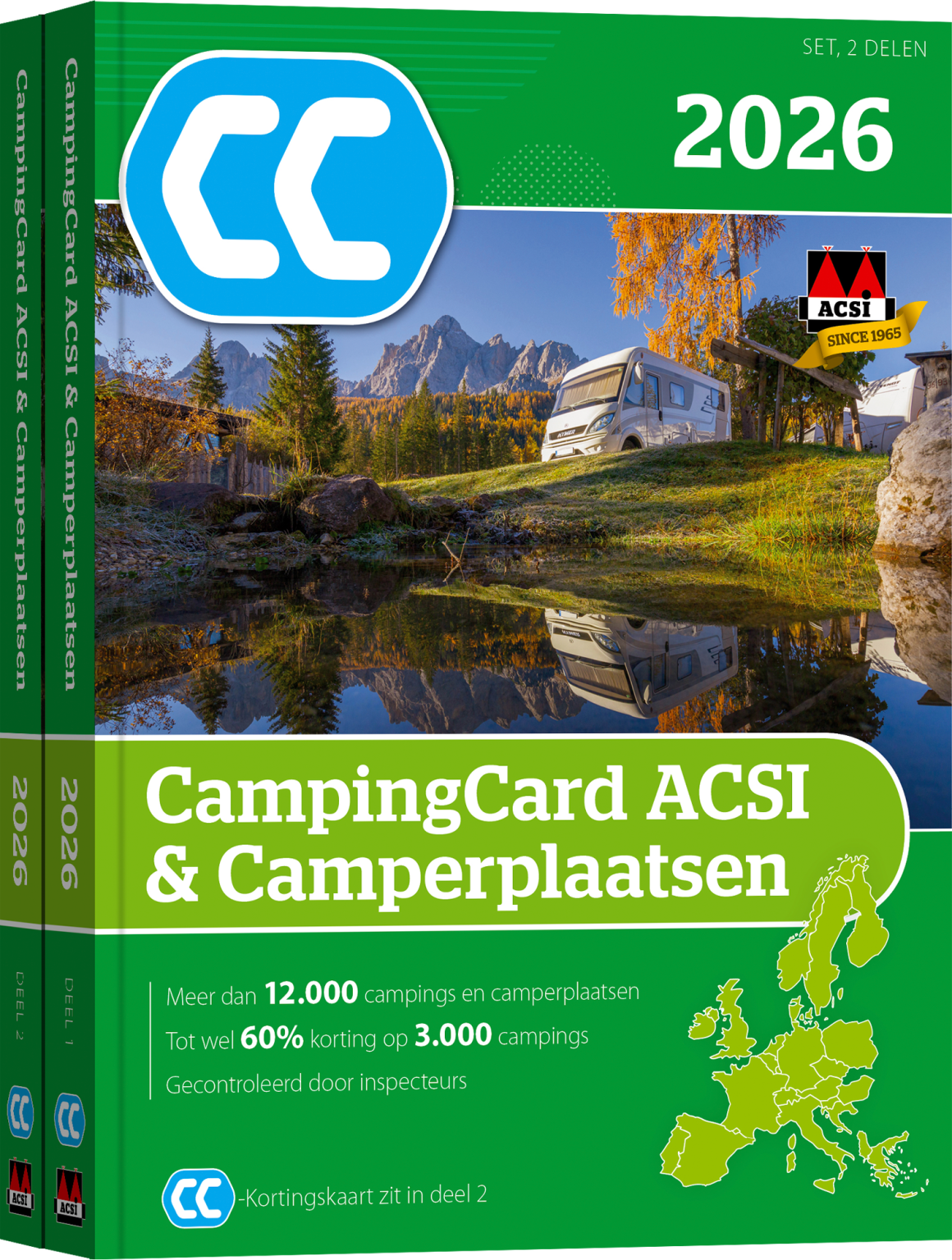 ACSI Stellplatzführer 2026 mit CampingCard Ermäßigungskarte niederländisch - Campingführer ...